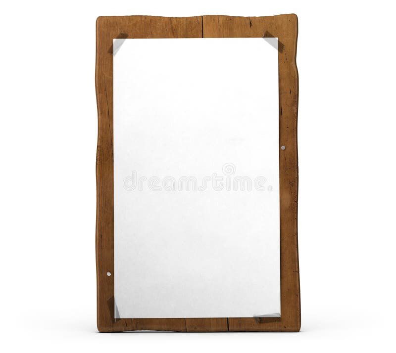 Vertical wooden sign stock illustration. Illustration of nail - 27425559