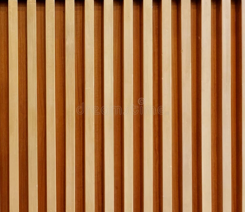 Vertical Wooden Slats on Building Facade Stock Photo - Image of ...