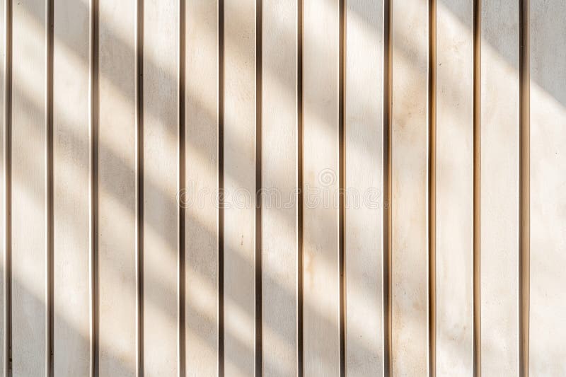 Vertical Wooden Slats with Light and Shadows Create Minimalist ...