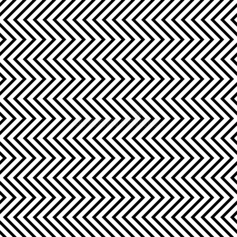 Vertical Zigzag Chevron Seamless Pattern Background in Black and White ...