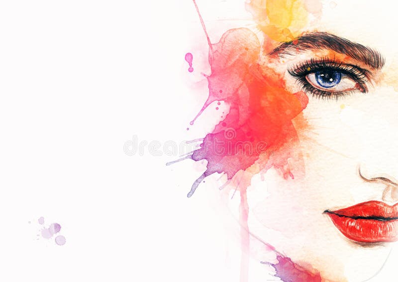 Verticale Abstraite De Femme Fond De Mode Illustration Stock ...