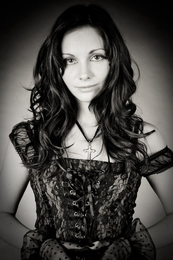 Verticale D'une Fille De Goth Image stock - Image du goth, fille: 17063753