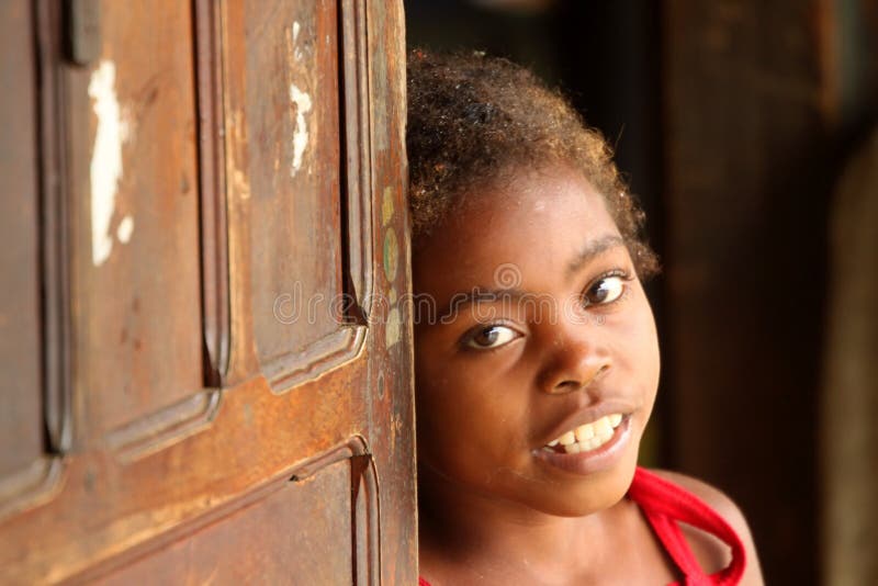 Verticale D'une Fille Malgache Photo éditorial - Image du humain ...