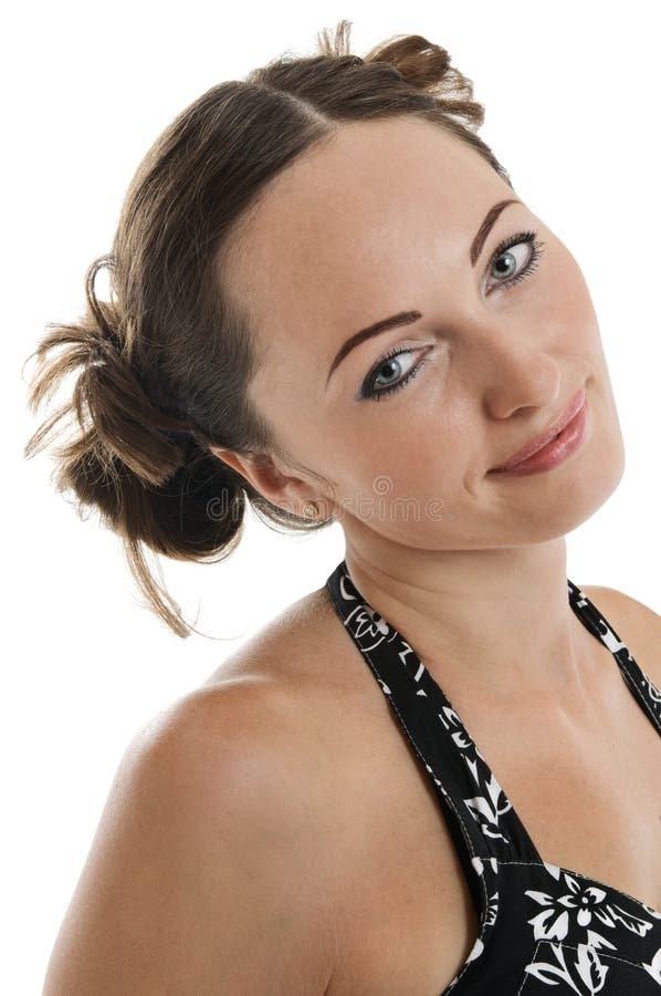 Verticale De Belle Femme Souriante Photo stock - Image du effectuez ... Verticale De Belle Femme Souriante Photo stock - Image du effectuez ...
