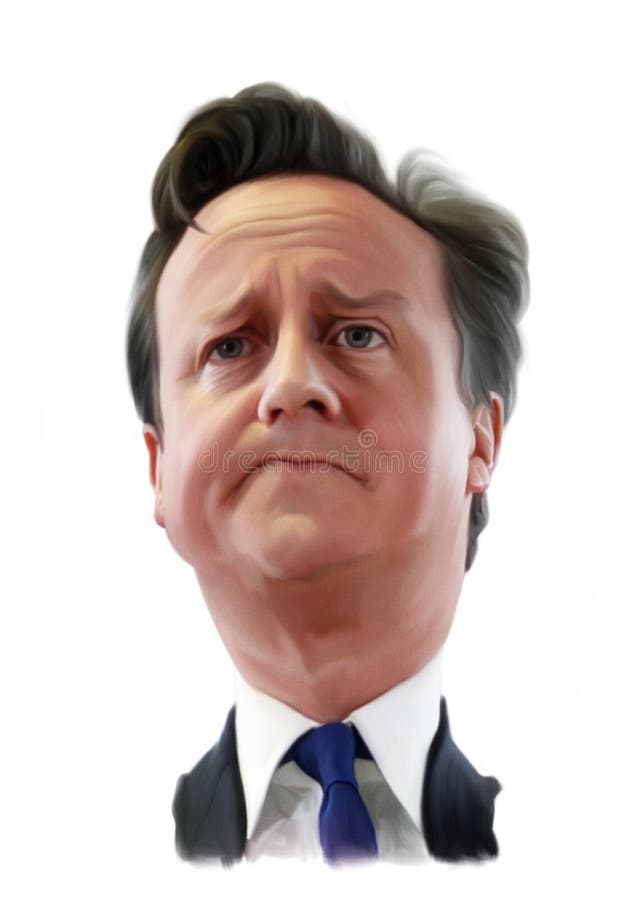 David Cameron British Prime Minister Cartoon Image éditorial ...