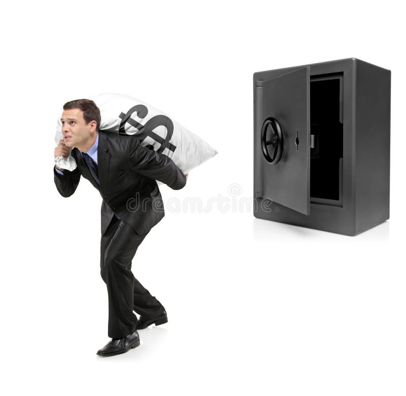 Verticale Intégrale D'un Homme Volant Un Argent Image stock - Image du ...