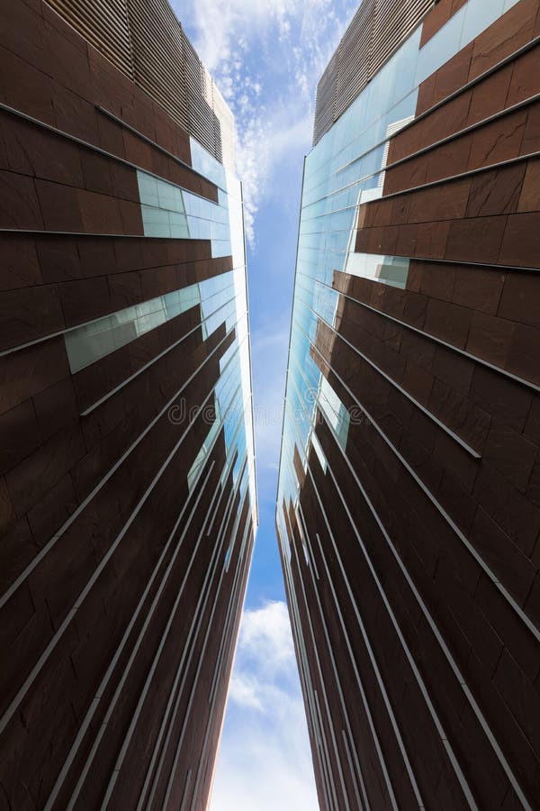 Verticality of Modern Building Stock Photo - Image of europe, copper ...