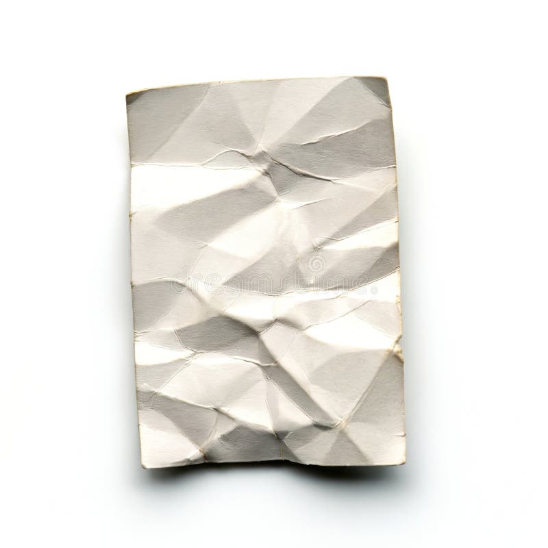 Vertically Folded Rectangular Paper with Geometric Creases Stock ...