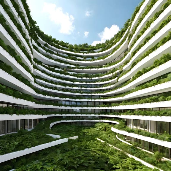 A Vertically Oriented Architectural Rendering of a Multi-Story Building ...