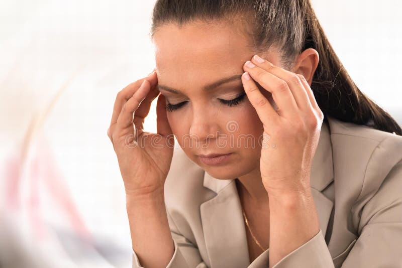 Vertigo Dizziness stock photo. Image of loss, head, woman - 289739804