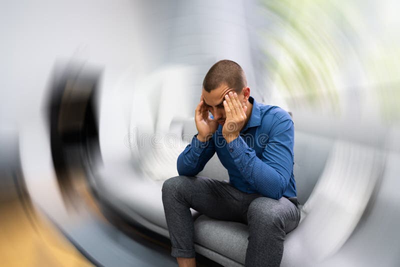 Vertigo Dizzynes. BPPV Head Brain Stroke Stock Image - Image of ...