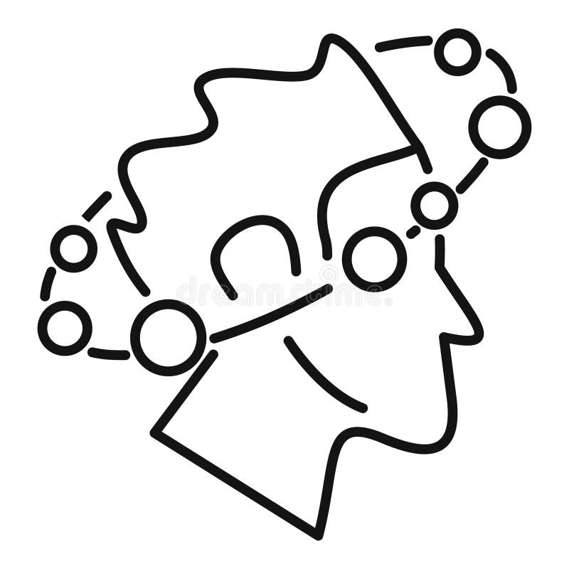 Dizziness Vertigo Icon Vector Flat Stock Vector - Illustration of ...