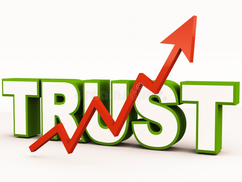 Vertrauen stock abbildung. Illustration von klient, erhalten - 28912643