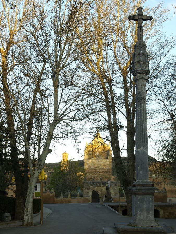 Veruela Monastery in Aragon Stock Photo - Image of cisterciense, desde ...