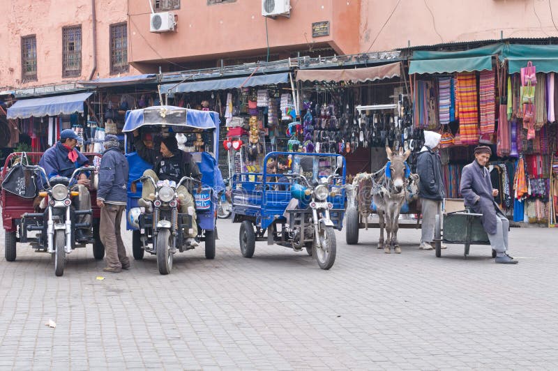 Vervoer Van Marrakech Marokko Redactionele Stock Foto - Image of ...