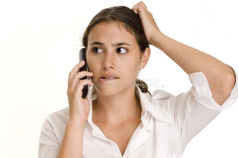 Verward stock foto. Image of mooi, verward, draadloos, hoofd - 193466