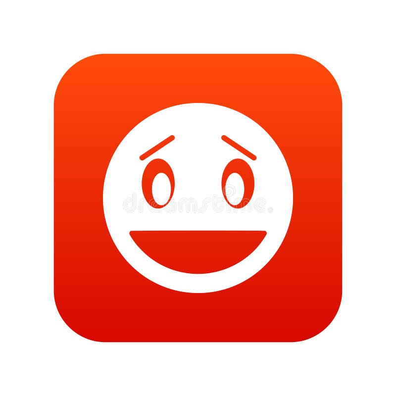 Verward Emoticonpictogram, Eenvoudige Stijl Vector Illustratie ...