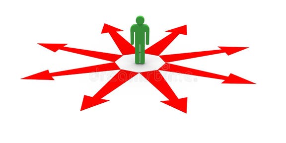 Verwarde persoon stock illustratie. Illustration of hulp - 26770461