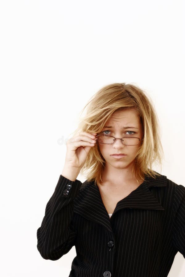 Verwirren Sie Nicht Mit Mir! Stockbild - Bild von angestellter, schön ...