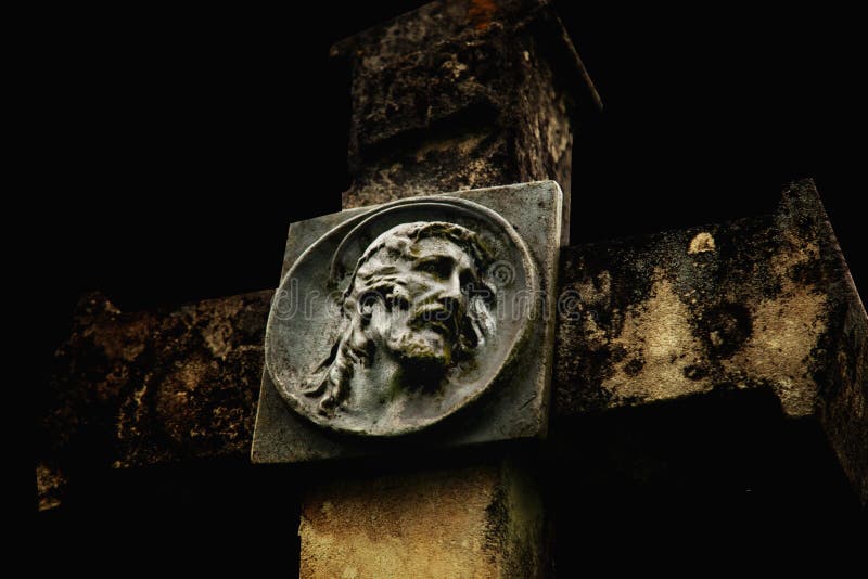 An Very Ancient Statue of Jesus Christ Stock Image - Image of emotion ...