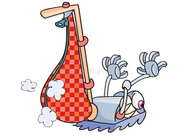 Angry Vacuum Cleaner Character Cartoon Stock Vector - Illustration of ...