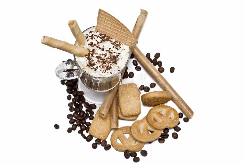 A very appetizing coffee. stock image. Image of aromatic - 12719159