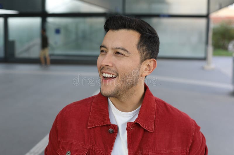 Very Attractive Ethnic Worker Smiling Stock Photo - Image of asian ...