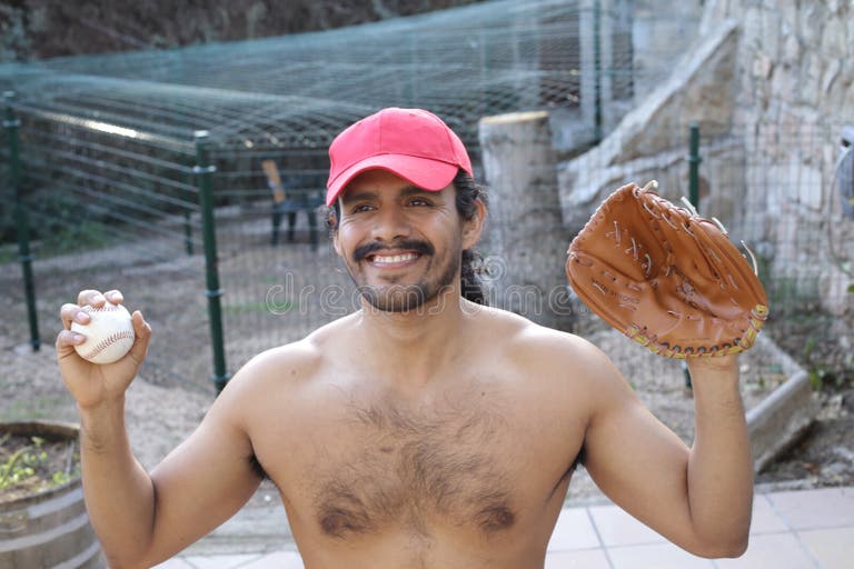 Very Attractive Shirtless Baseball Player Stock Photo - Image of macho ...