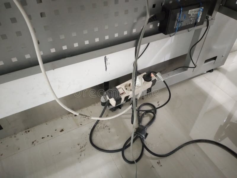 Dangerous Electrical Wiring Stock Image - Image of circuit, hazard ...