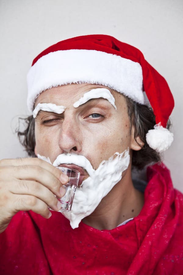 Very bad Santa Claus stock image. Image of alcoholic - 28074335
