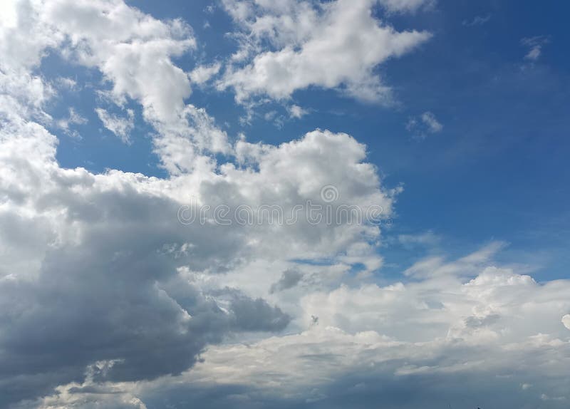 Very Beautiful Blue Sky View, White Clouds, Black Clouds, Bright ...