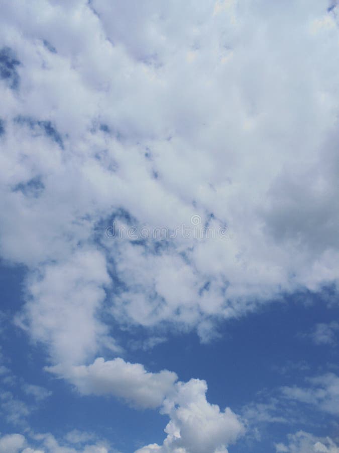 Very Beautiful Blue Sky with White Clouds Stock Photo - Image of cloud ...