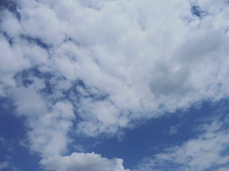 Very Beautiful Blue Sky with White Clouds Stock Photo - Image of tower ...