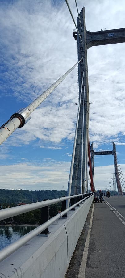 On a very beautiful bridge stock image. Image of beautiful - 263168801