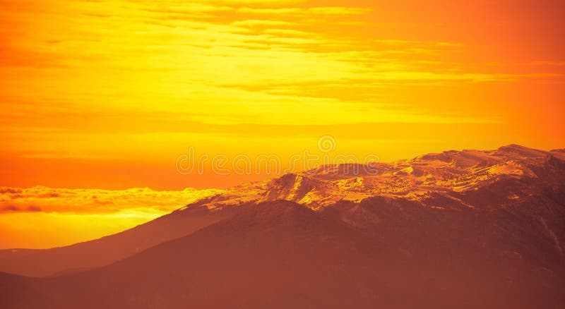 Very Beautiful Bright Orange Sunrise Stock Photo - Image of sunrise ...