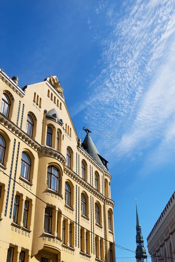 Very Beautiful Building in the Old Town of Riga in Latvia Stock Image ...