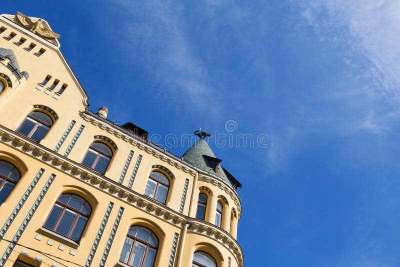 Very Beautiful Building in the Old Town of Riga in Latvia Stock Photo ...