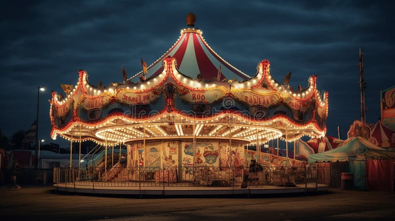 A Very Beautiful Carnies.Generative AI Stock Illustration ...