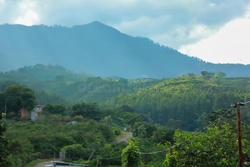 Very Beautiful Green Mountains and Valleys Stock Image - Image of ...