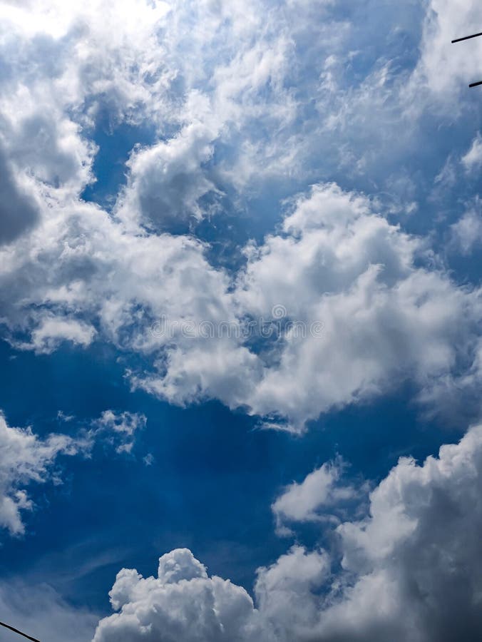 A Very Beautiful Group of Clouds Ini the Sky Stock Photo - Image of ...
