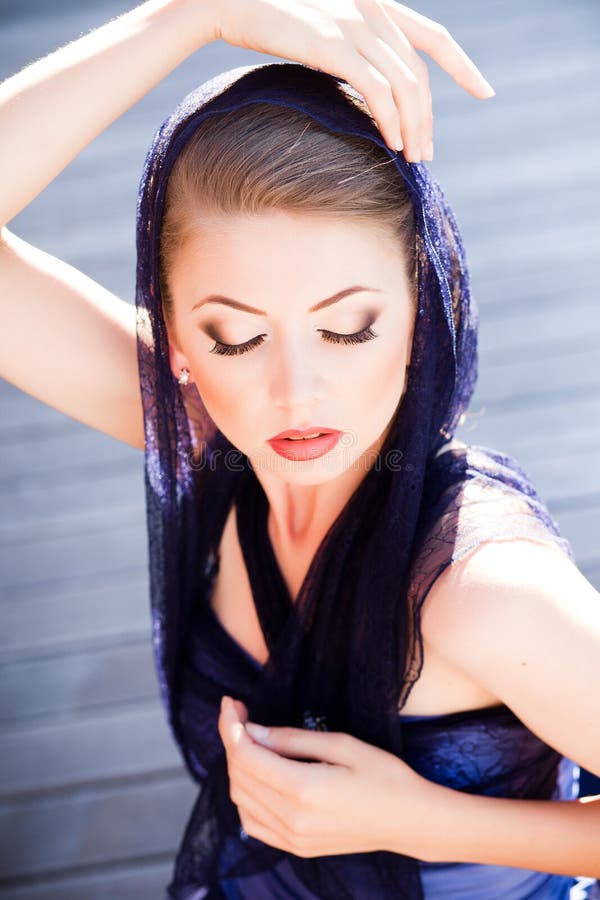 Very Beautiful Model Wearing Make-up Stock Photo - Image of seductive ...