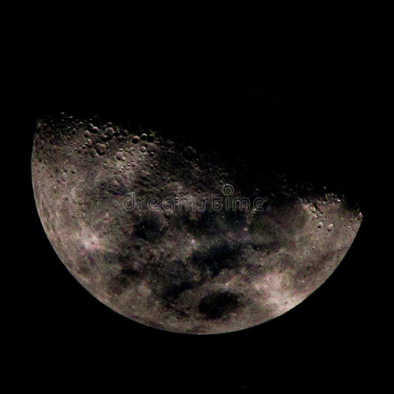 A Very Beautiful Moon If we Zoom with the Camera, with the Color of the ...