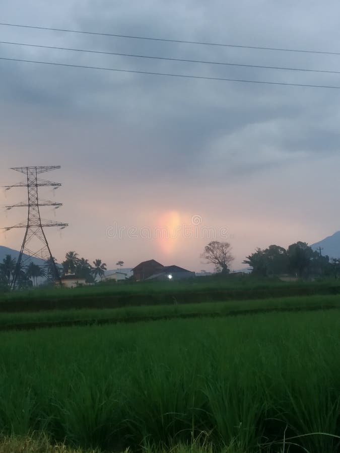 Very Beautiful Natural Scenery in the Afternoon Stock Photo - Image of ...