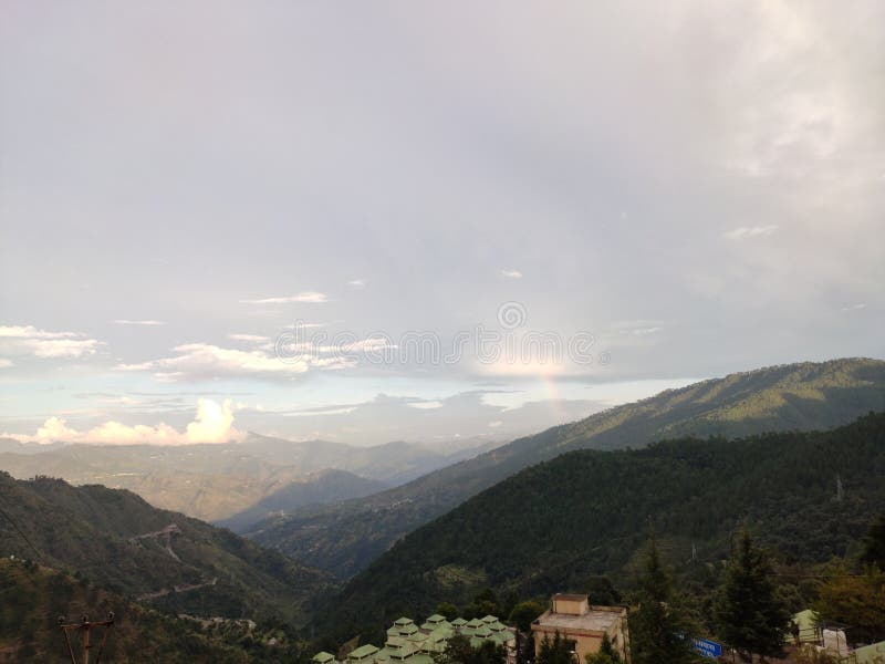 The Very Beautiful Nature with Valley, Mountains and Clouded Nature is ...