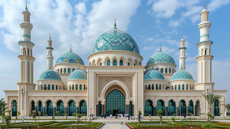 Very Beautiful Photo of the Mosque Stock Illustration - Illustration of ...