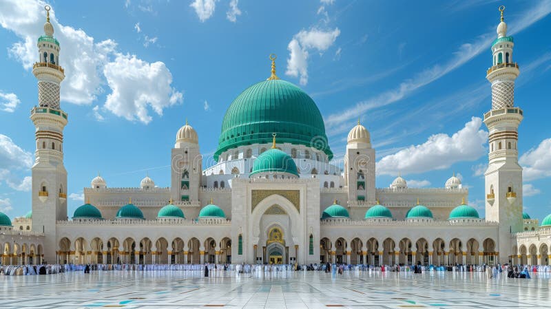 Very Beautiful Photo of the Mosque Stock Illustration - Illustration of ...