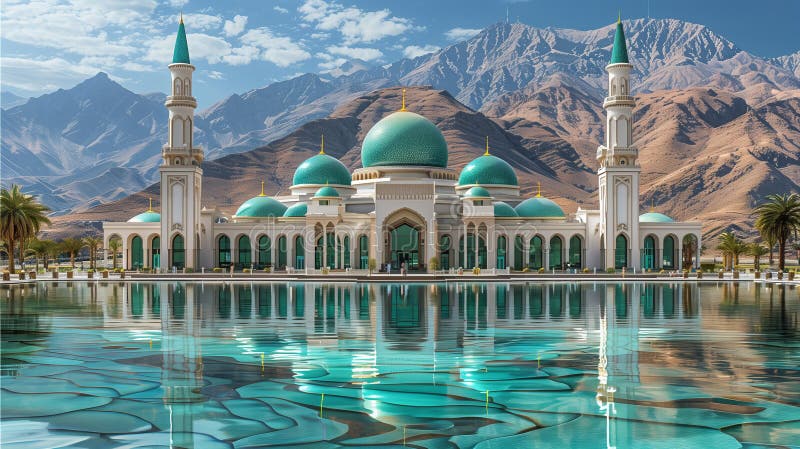 Very Beautiful Photo of the Mosque Stock Illustration - Illustration of ...