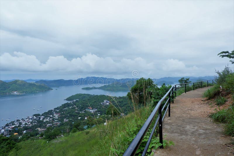 A Very Beautiful River Flowing Along the Road in Nature Surrounded by ...