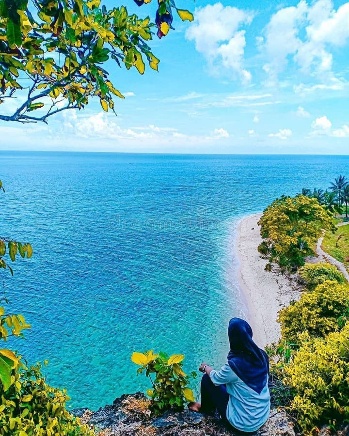 Very beautiful sea stock image. Image of beautiful, jawatimur - 222554807