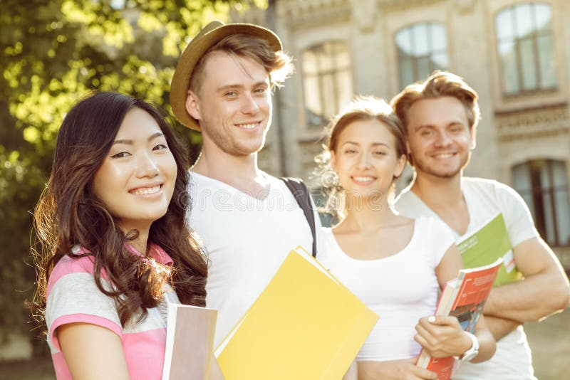 Very beautiful students stock photo. Image of friends - 63162164